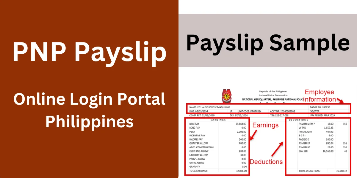 PNP Payslip - Online Portal Login Password Reset Philippines