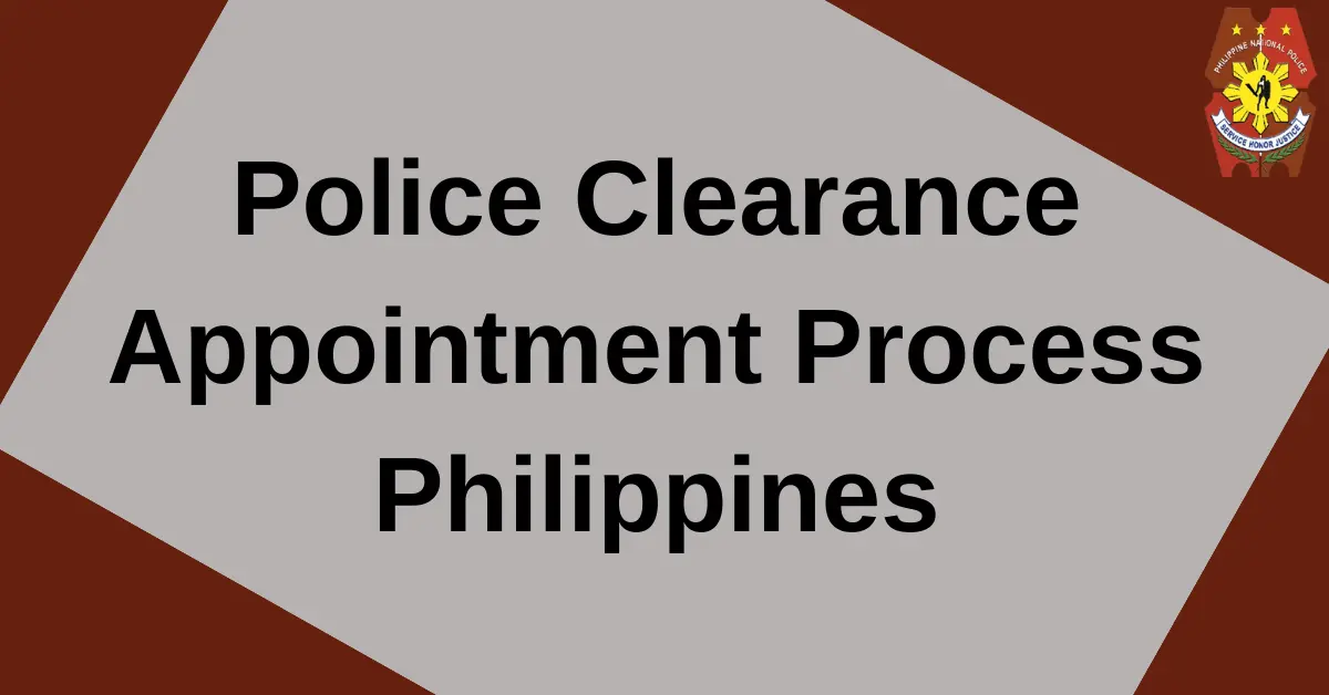 Book Police Clearance Online Appointment 2025 in Philippines