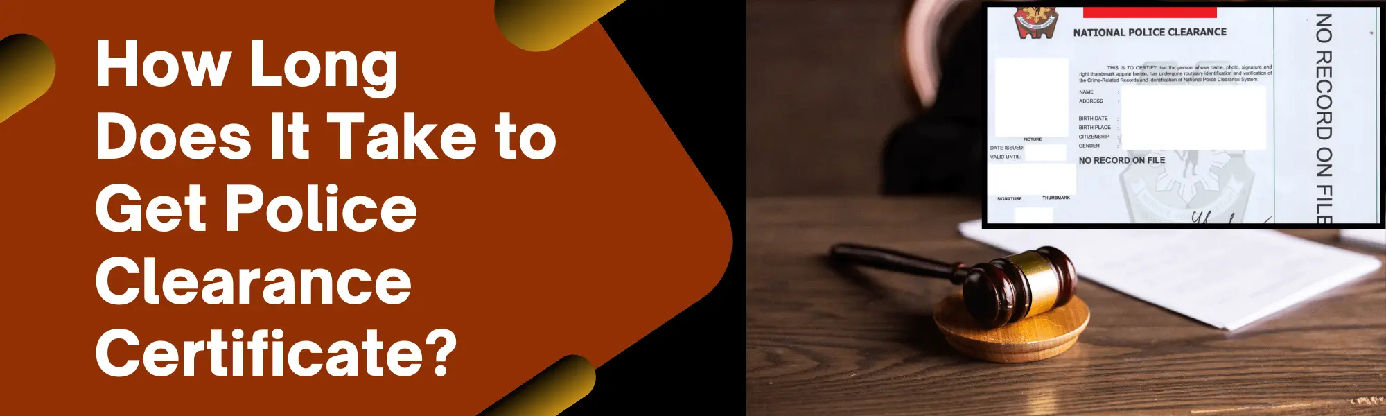 How Long Does It Take to Get Police Clearance?